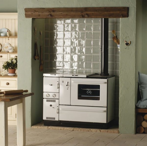 Wamsler K178 central heating cooker stove in white enamel