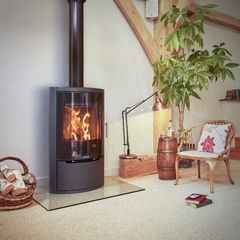 Invicta Pharos stove, cast iron contemporary, rotating