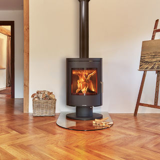 Invicta Pharos stove, cast iron contemporary, rotating