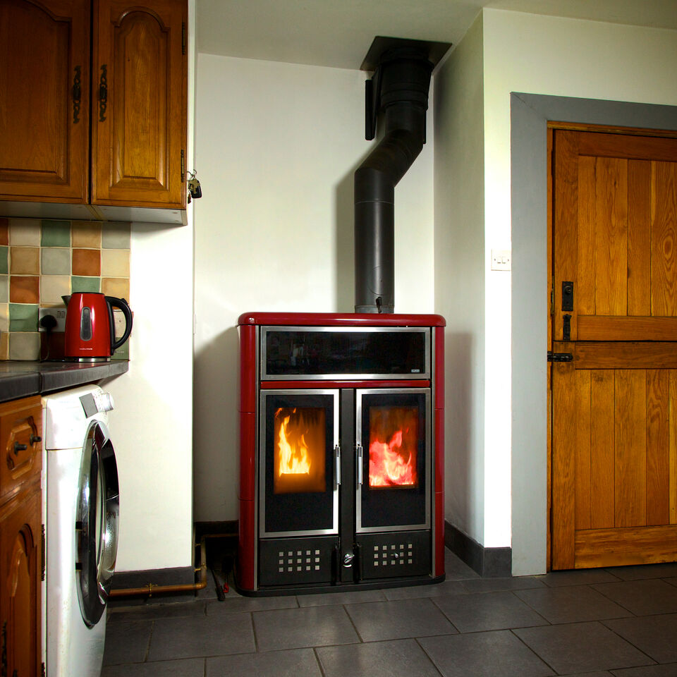 Boiler stoves for wood central heating and hot water