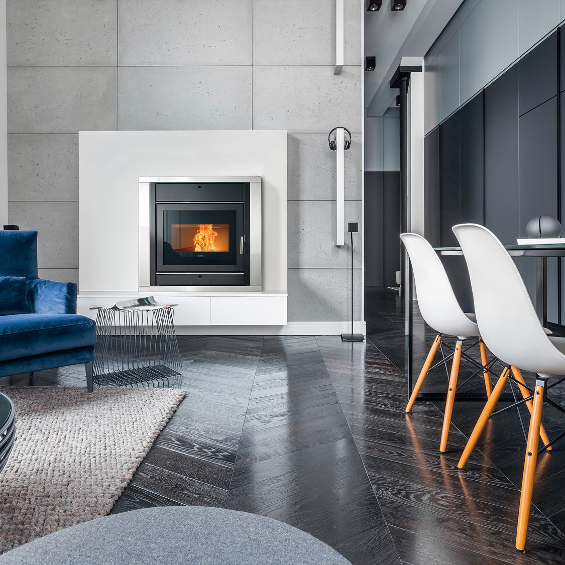 Boiler stoves, for wood powered central heating and hot water